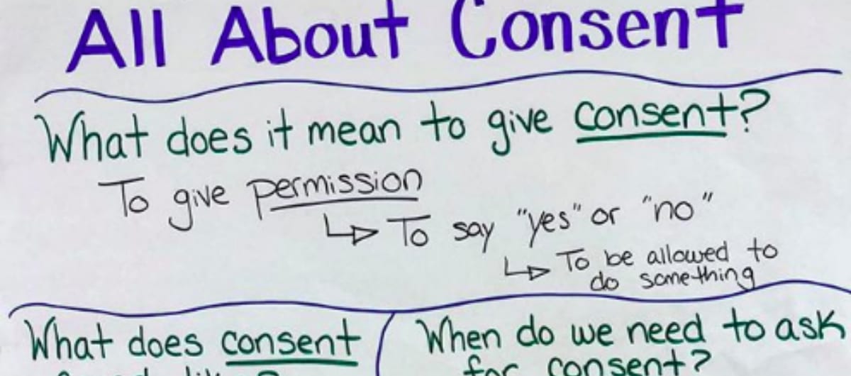 Third Grade Teacher Created Chart To Teach Her Students Lessons on Consent