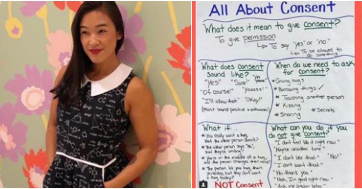 Third Grade Teacher Created Chart To Teach Her Students Lessons on Consent
