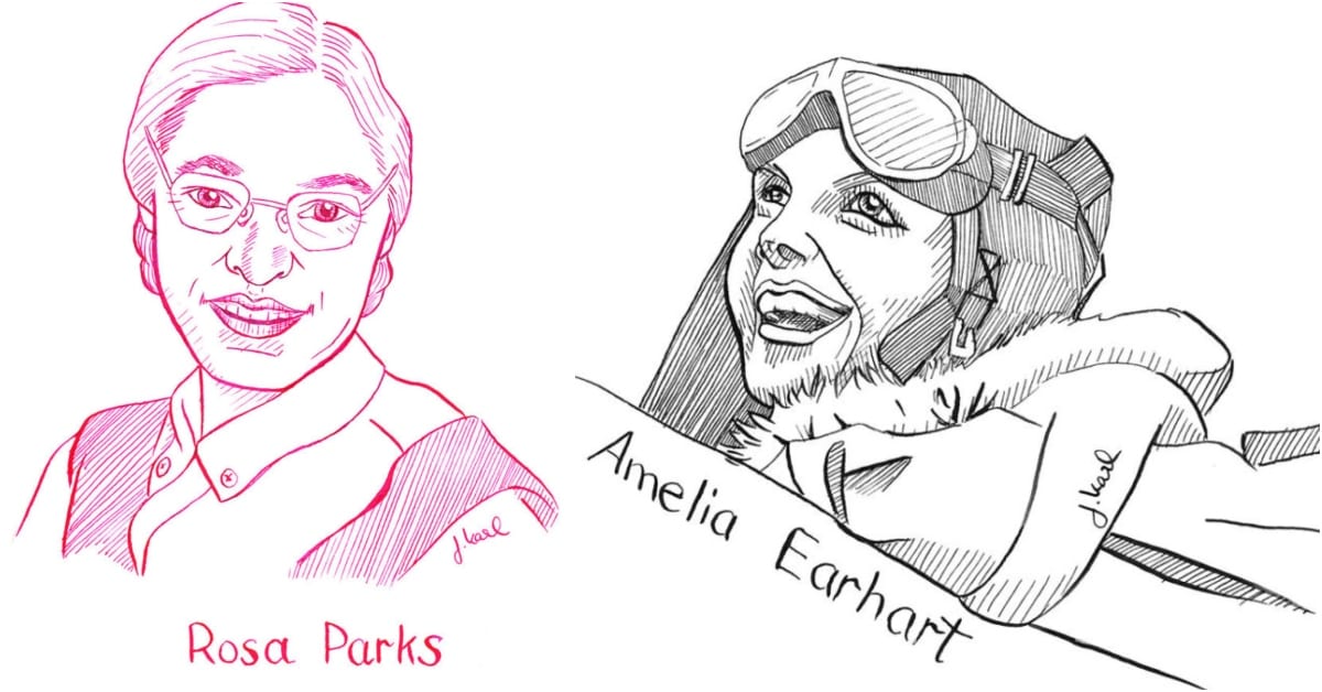 Artist Draws 31 Portraits of Strong Female Role Models for Each Day of ...