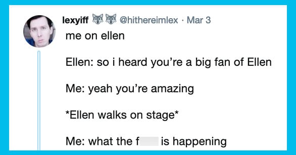"Me on Ellen" Meme Puts a Dark Spin on Ellen's Generosity