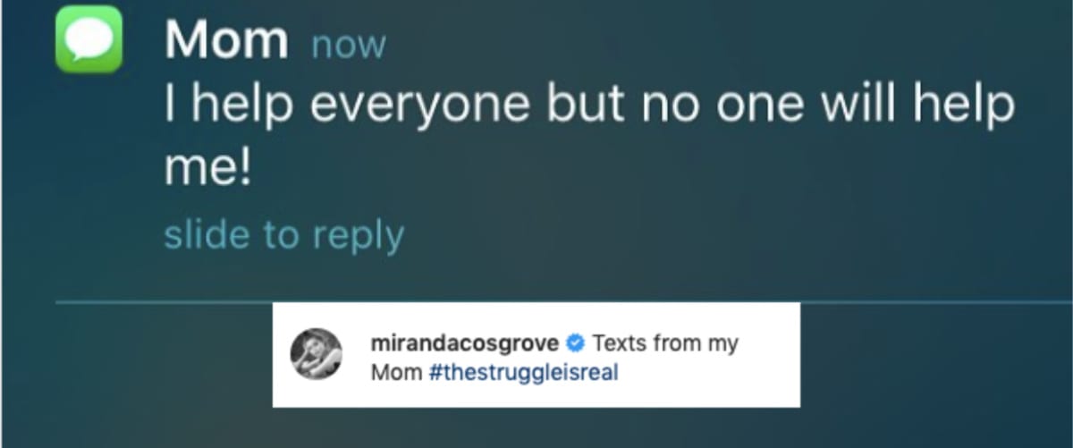 15 Celebrities Share Text Messages They Got from Their Parents