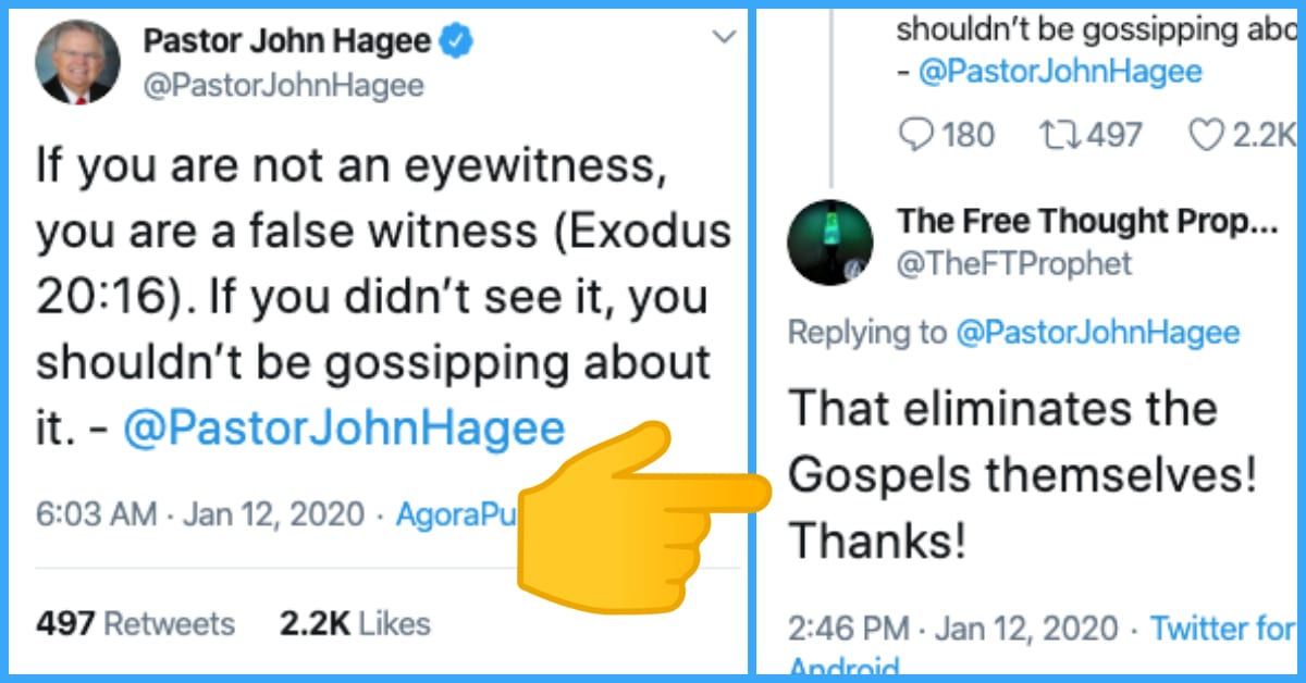 Evangelical Pastor Says Not To 'Gossip' About Things Unseen And People ...