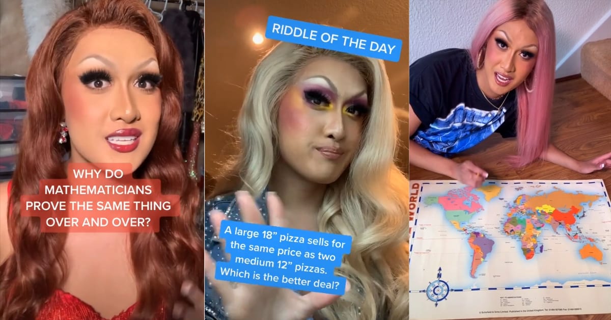 This Drag Queen's Videos Explain Awesome Math Concepts