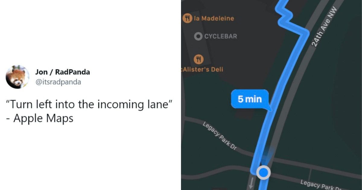 Apple Maps Gets Roasted for Its Weird Unreliability