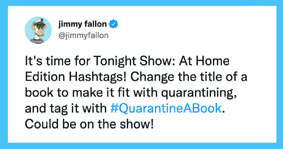 30 People Who Successfully Completely Jimmy Fallon's Hashtag Book Challenge